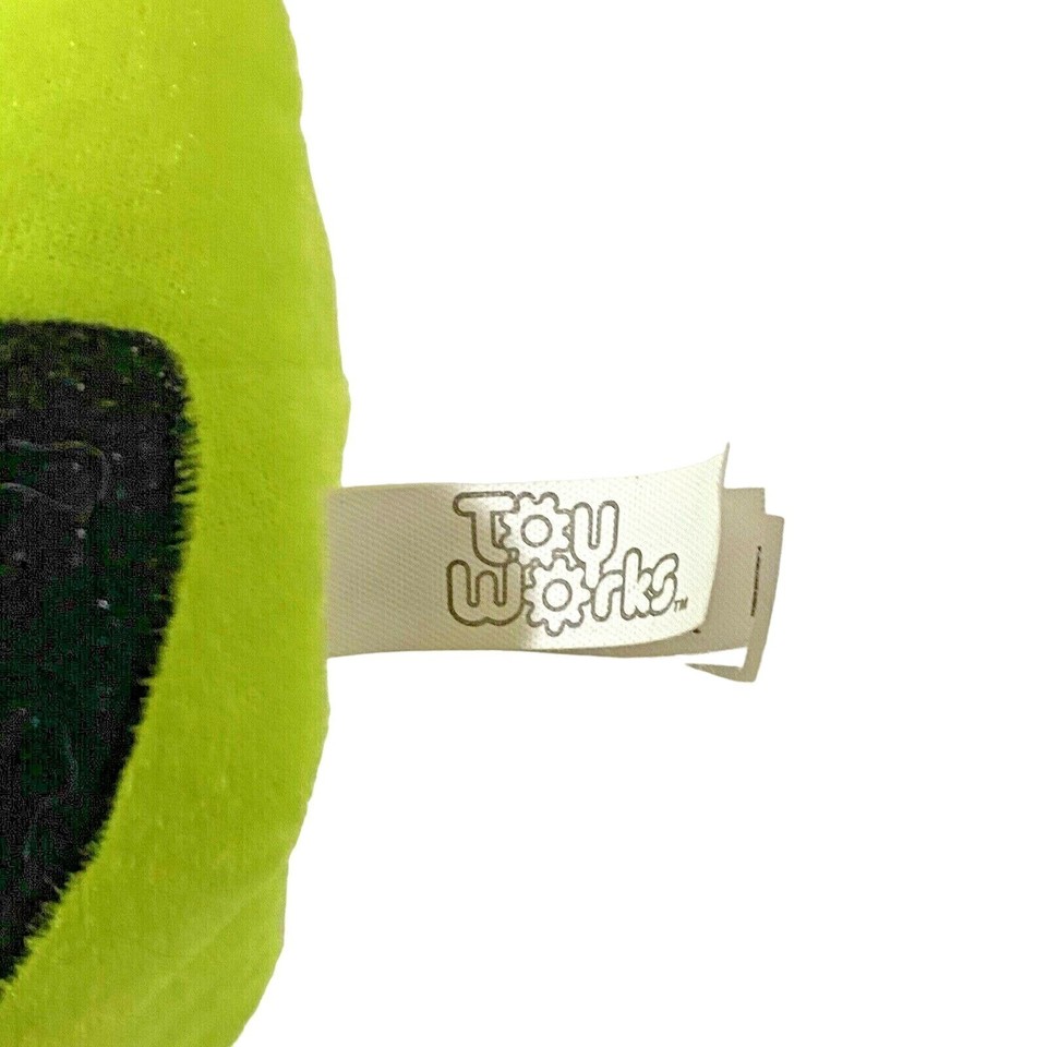 Toy Works Factory Plush Puppy Dog 7" Neon Yellow Carnival Prize Stuffed ...