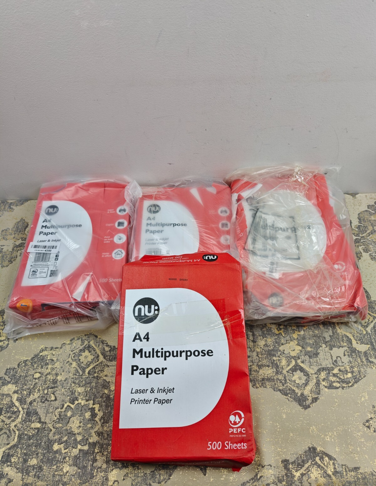 x7 nu: A4 Multi-Purpose Printer Paper | White | 500 Sheets | Smooth ...