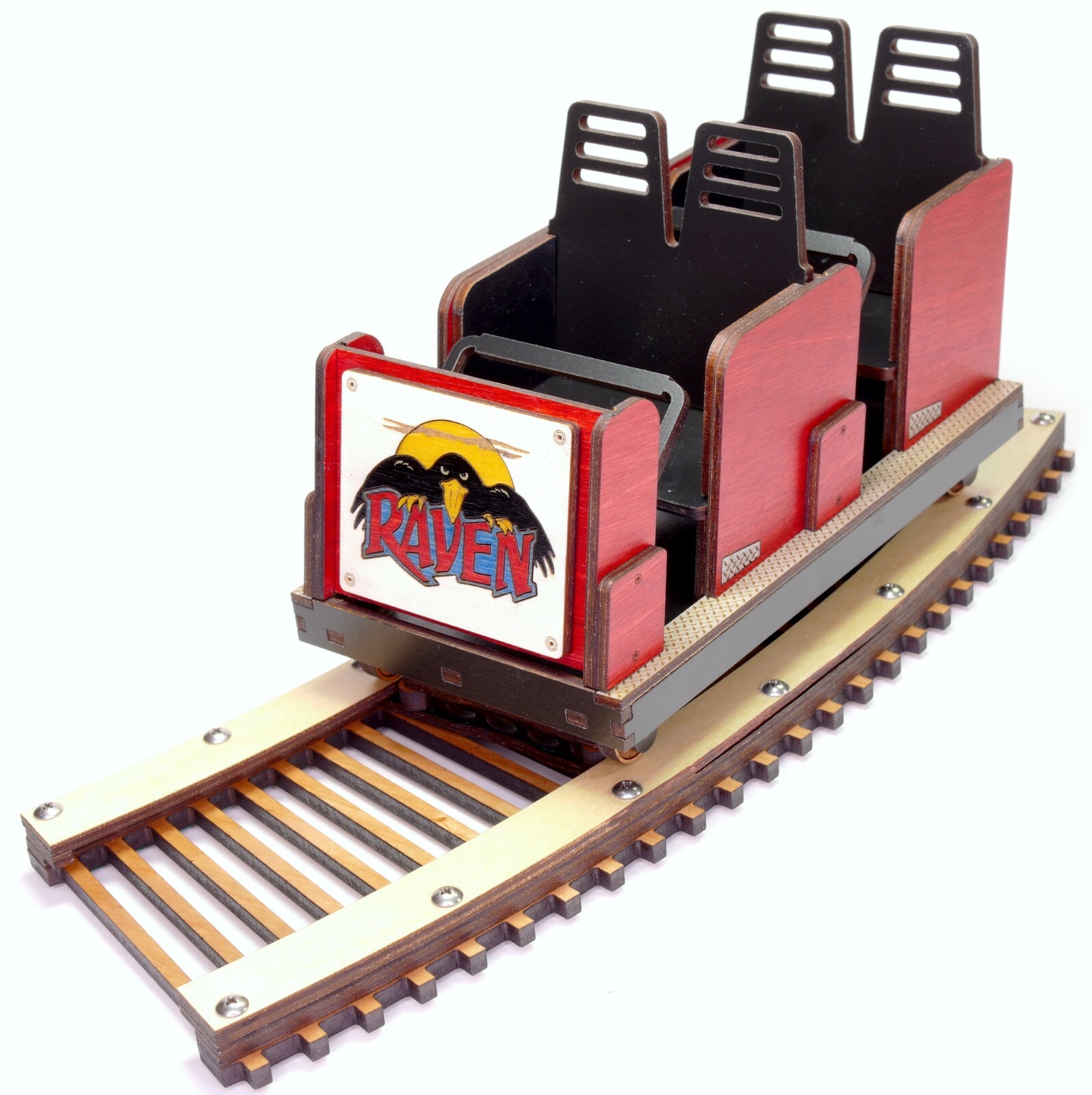 The Raven Roller Coaster Train & Track ~ Detailed Model ~ Laser ...