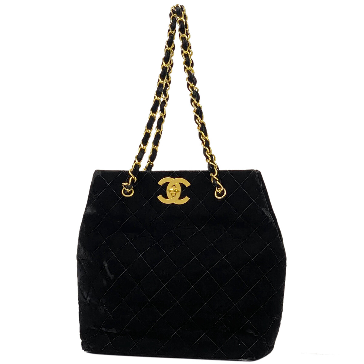CHANEL (Interlocking) CC logo Chain Tote Bag Shoulde… - Gem