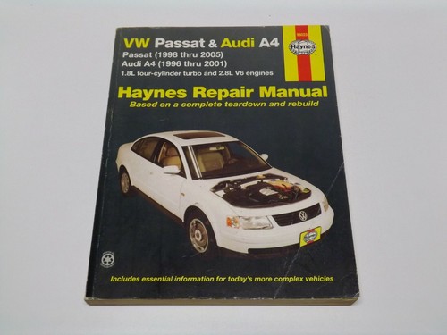 Haynes 96023 VW Passat 98/05 Audi A4 96/01 1.8L & V6 Repair Manual ...