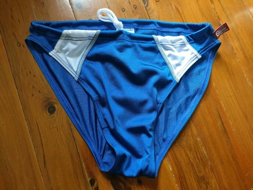 NWOT Mens AUSSIEBUM Original Classic Blue Swim Briefs Trunks Speedos ...