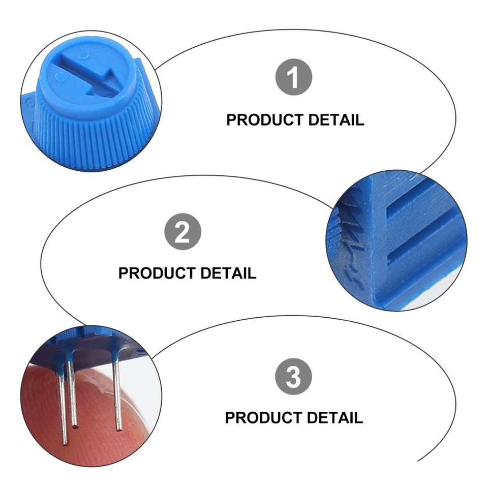 10 Pcs Potentiometer Through Hole Trim Kit Breadboard Potentiometers with Knob | eBay