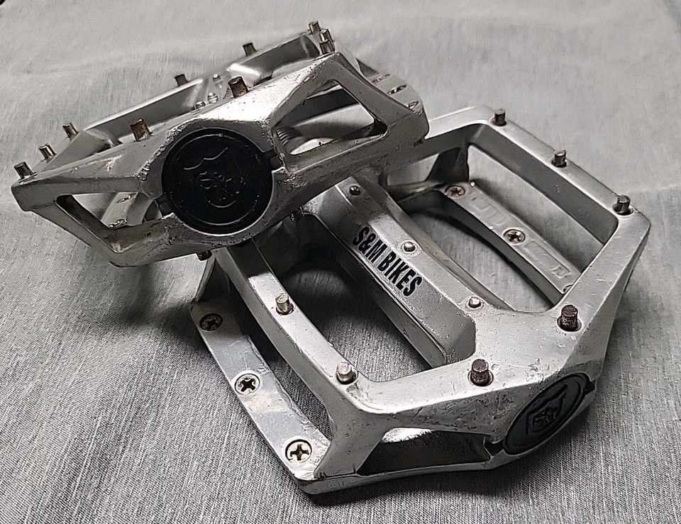 S&M BMX PEDALS 9/16" FIT 3 CRANKS PRO HOLMES ALBERT WIDOWMAKER PIG ...