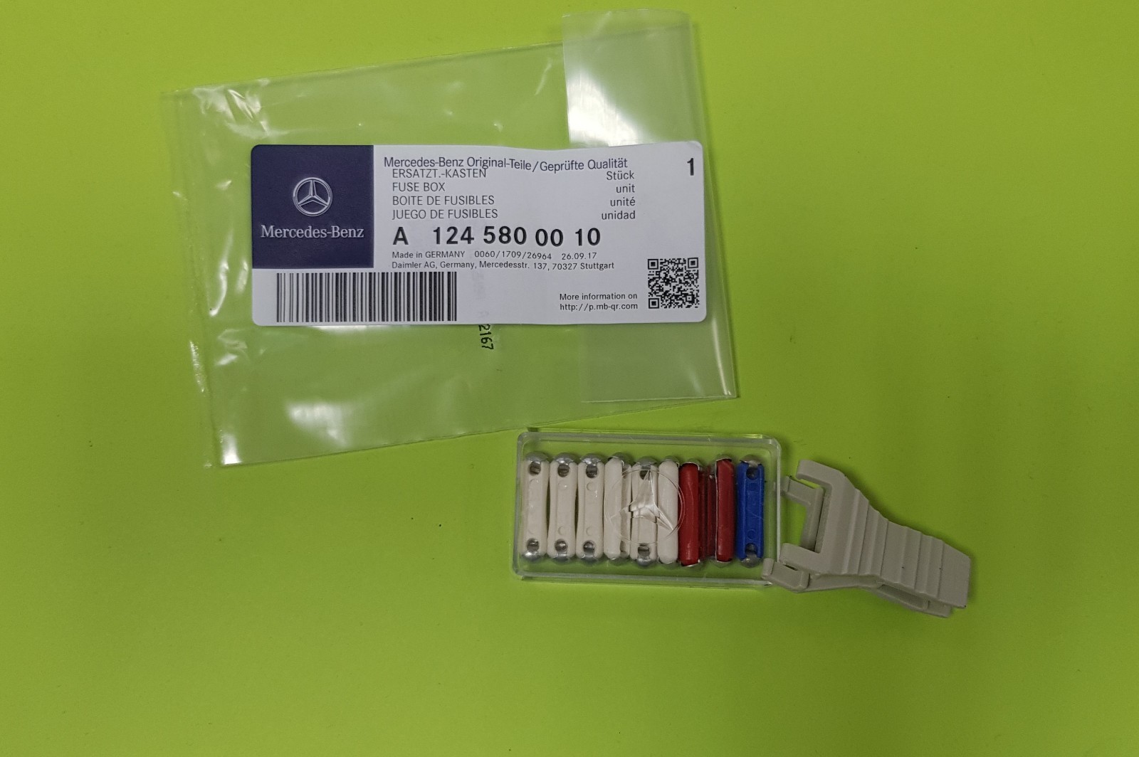 Genuine Mercedes Fuse set R107 W108 W109 W110 W111 W124 Fuse box ...