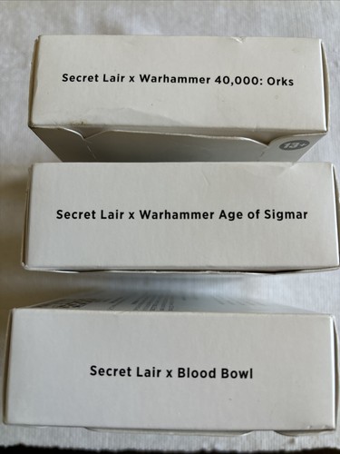3 MTG Secret Lair Warhammer 40000 Orks, Age Of Sigmar & SL Blood Bowl ...