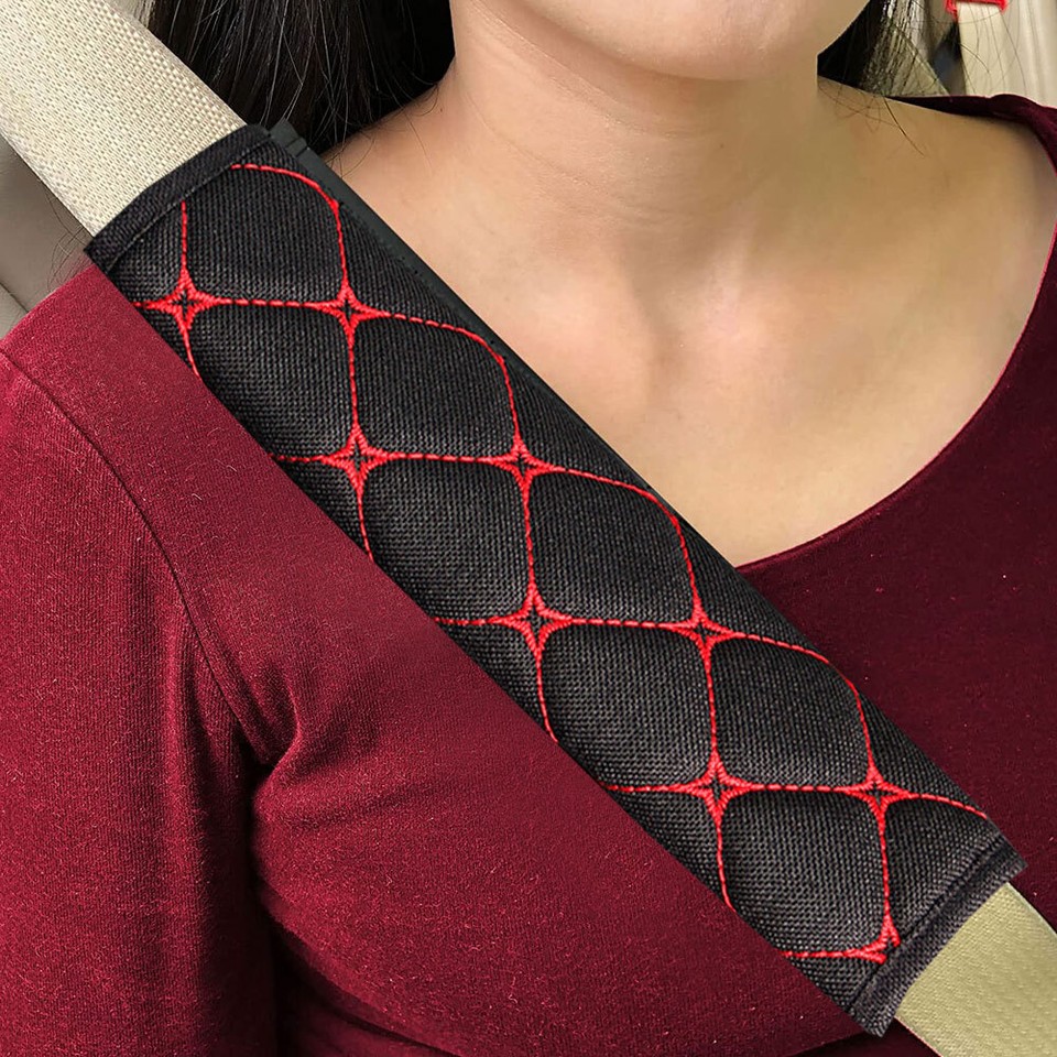 1/2/4PCS Car Seat Belt Pad Cover Protect Cushion Shoulder Guard Car ...