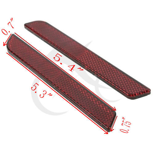 Saddlebag Latch Visibility Red Reflectors For Harley Touring Electra ...