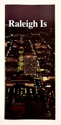 1980s Raleigh Is North Carolina Vintage Travel Brochure Tourist ...
