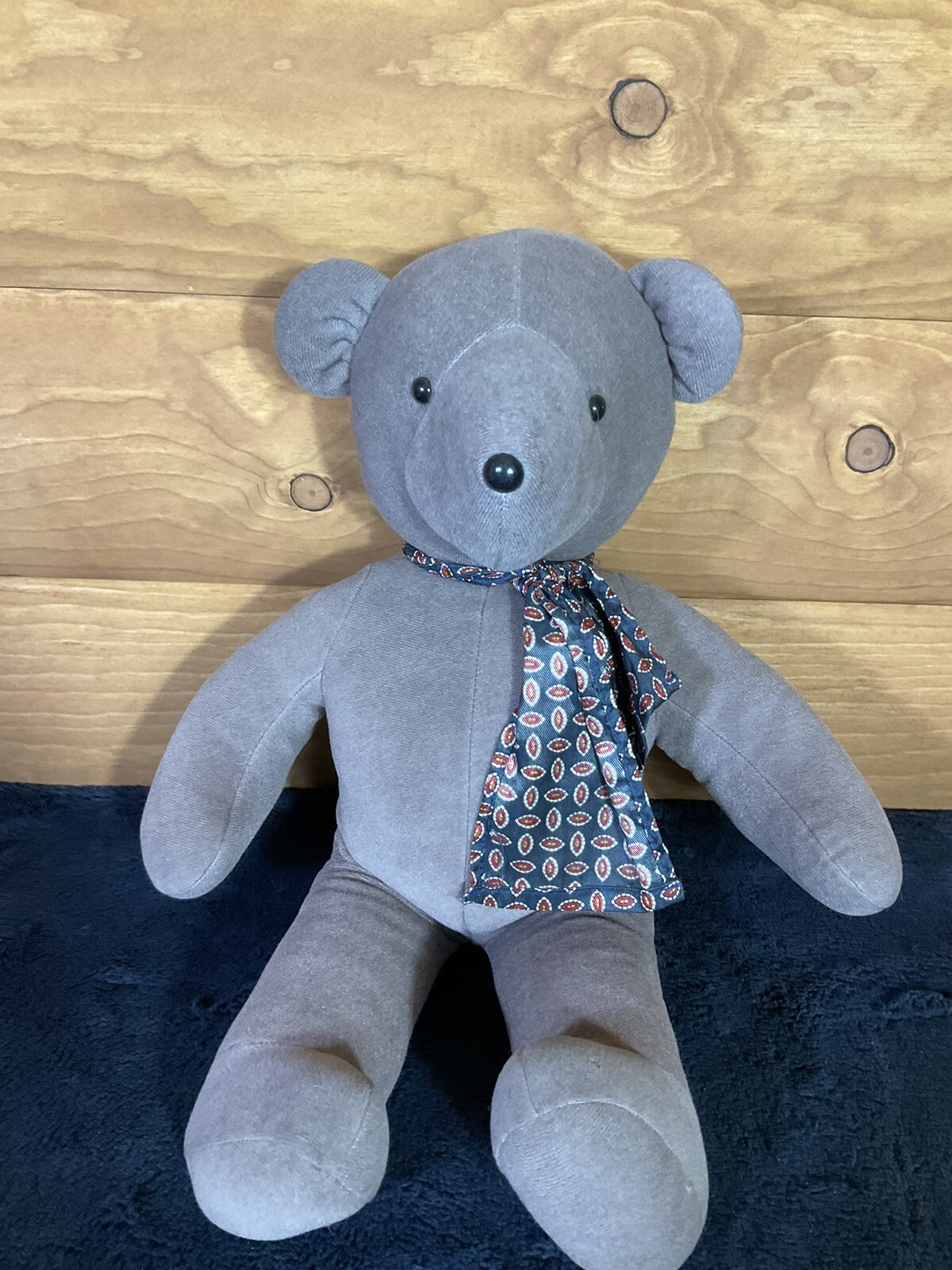Vtg 1979 North American Bear Co Barbara Isenberg Stuffed Animal Gray ...
