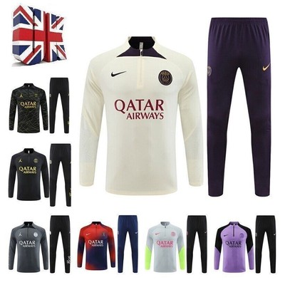 Authentic 2Pcs PSG tracksuit Football Sportswear Men&Kids Jumper ...