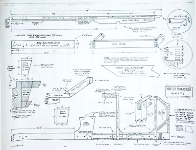 Ford Model T Roadster Wood Plans 15-22 Full Set | eBay