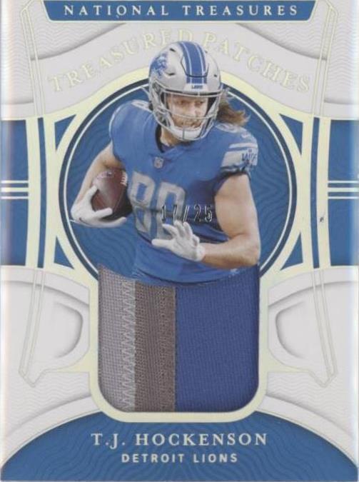 2021 Panini National Treasures - Treasured Patches T.J. Hockenson #TP ...