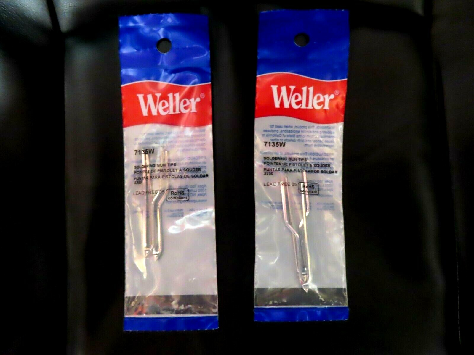 4 Weller 7135W #7135 Replacement Soldering Gun Tips 8200 2 Packs of 2 ...
