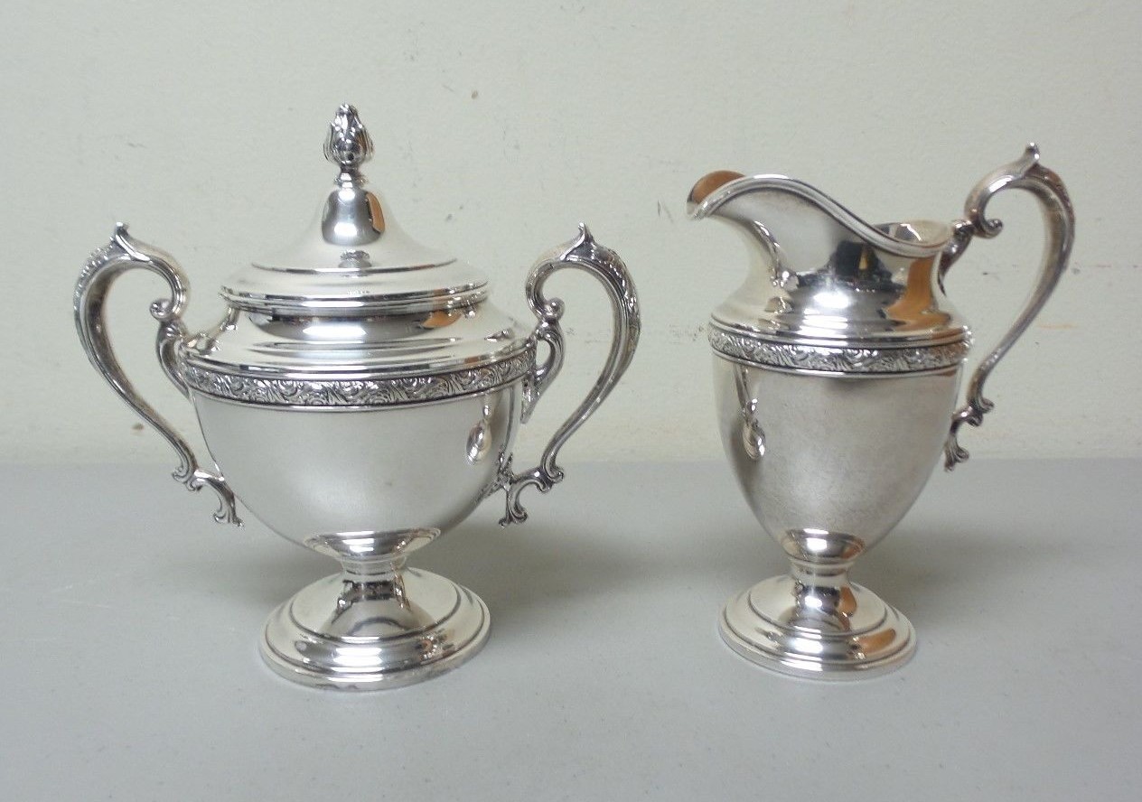 Alvin CHASED ROMANTIQUE Sterling Silver 5-Piece Coffee / Tea Set, 2425 ...