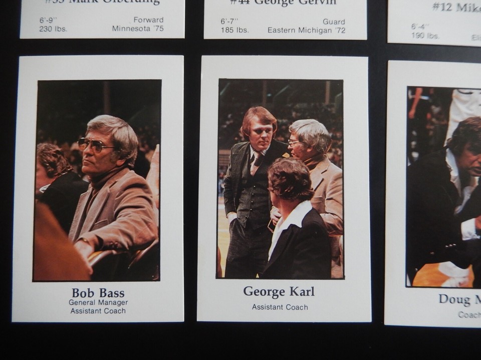 1979/80 Police Handy Dan San Antonio Spurs Team Set George Gervin ...