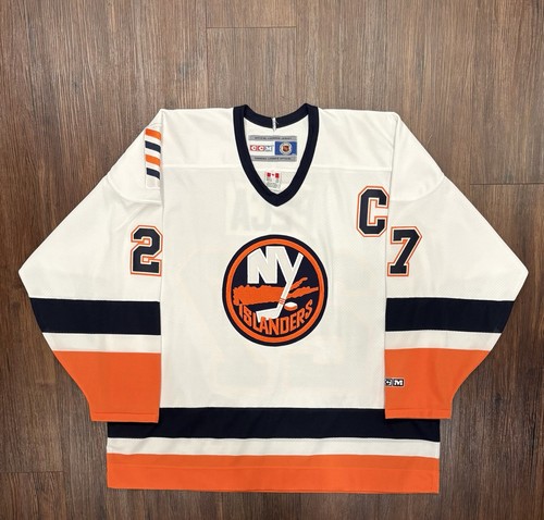 Vtg Michael Peca #27 New York Islanders CCM Home NHL Hockey Jersey - Sz ...