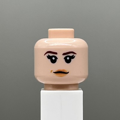 LEGO - Minifigure Head / - Female Lego Head - Print On Front And Back ...