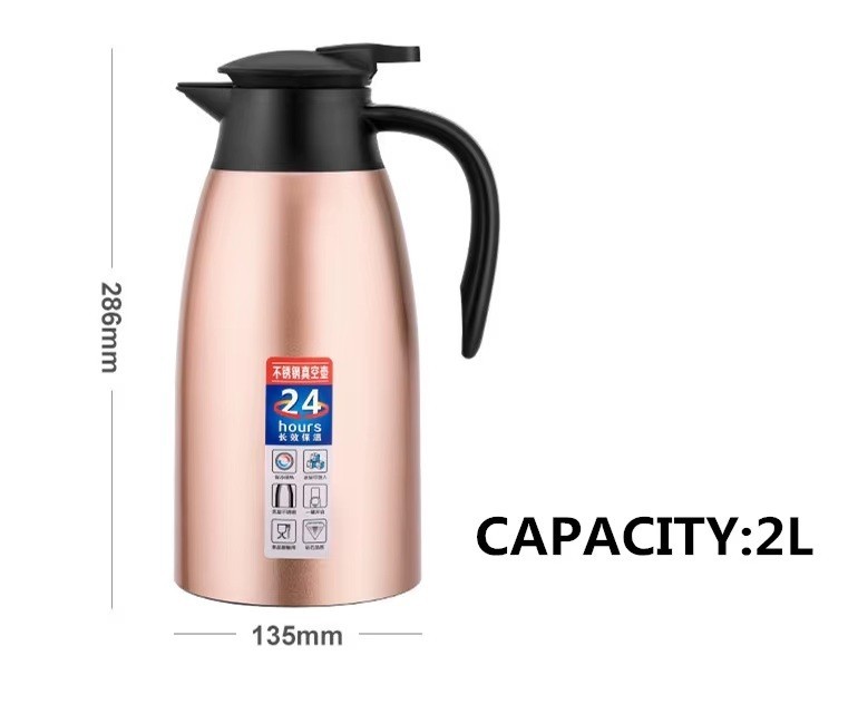 Large Thermal Flask for Family Stainless Steel Tea/Coffee Pot Hot Water ...