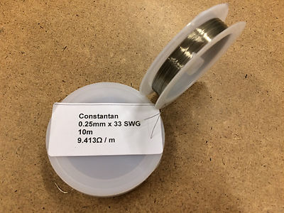 0.25mm x 10m 30 AWG Constantan Resistance Wire | eBay UK