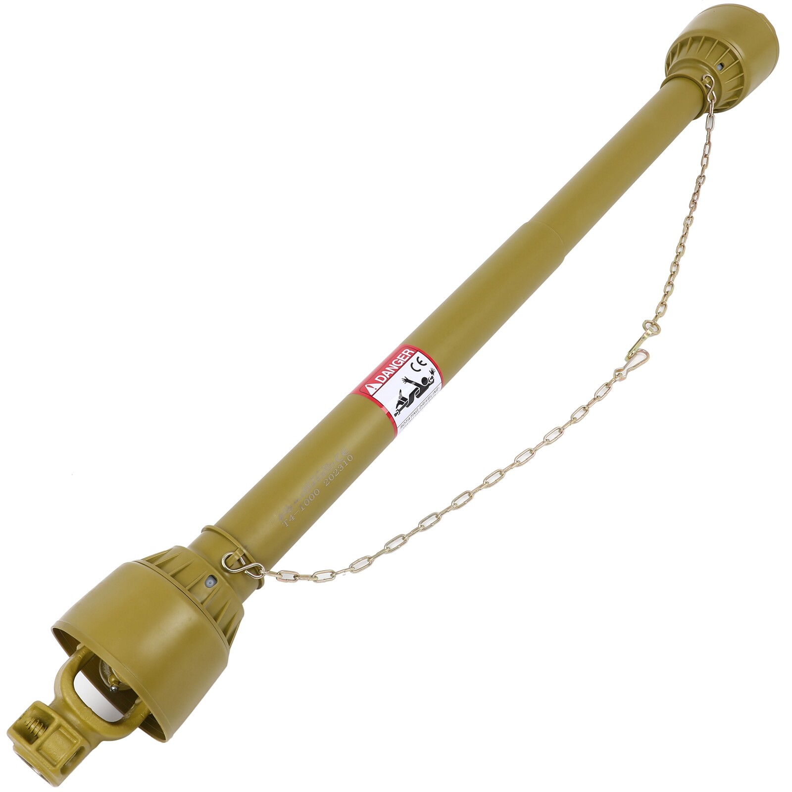 PTO Drive Shaft w/Security Chain Fit For Brush Hog Finish Mower Rotary ...