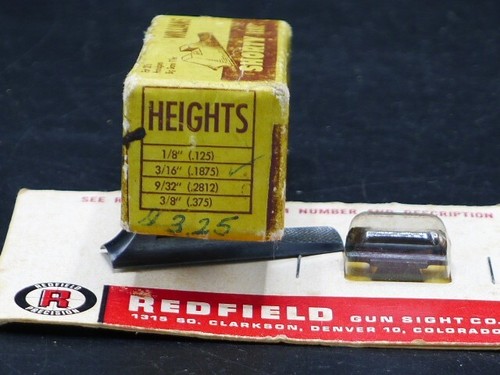 Williams Rifle Sight Shorty Ramp Front Sight 3/16 w/Redfield Front ...