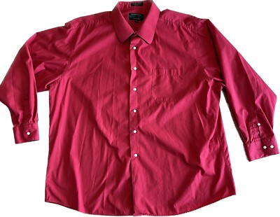 2XL Alexander Julian Colours Mens Red Button Up Dress Shirt XXL. | eBay