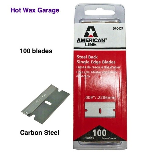 Single Edge Razor Blades .009 Steel Back American Line Carbon Steel 100 ...