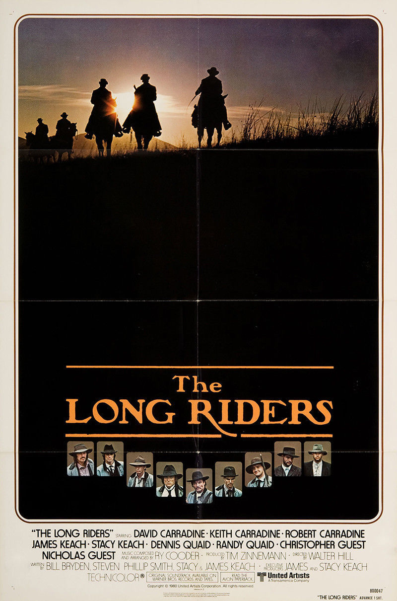THE LONG RIDERS ORIGINAL FOLDED 27X41 MOVIE POSTER 1980 DENNIS QUAID ...