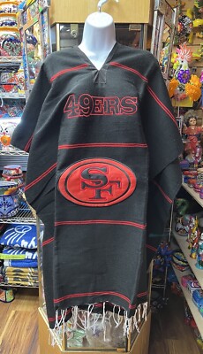 NFL Poncho San Francisco 49ers Acrylic Cotton/ NEW Made In 🇲🇽🇲🇽🇲🇽🇲🇽 | eBay