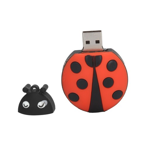 Flash Drive Cute Cartoon Ladybug Compatible Storage Optional USB Thumb ...