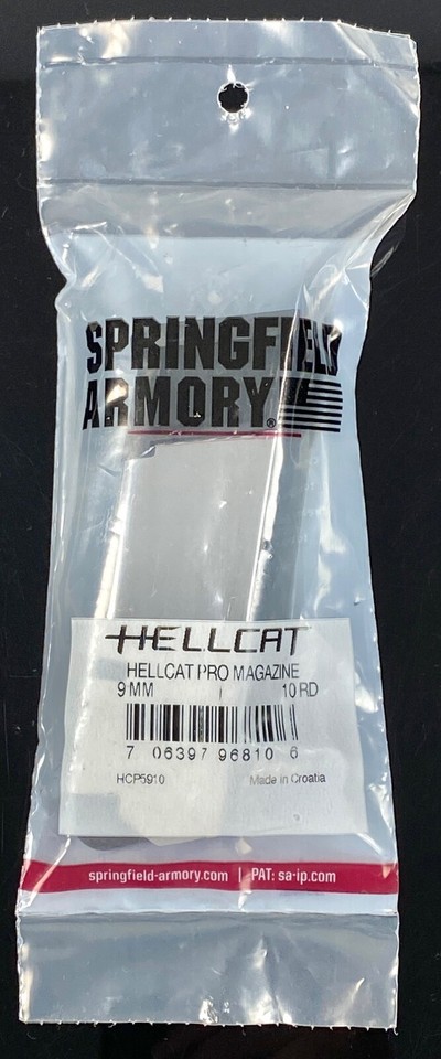 Springfield Armory Hellcat PRO 9 MM 10 rd Stainless Magazine *2 PACK ...