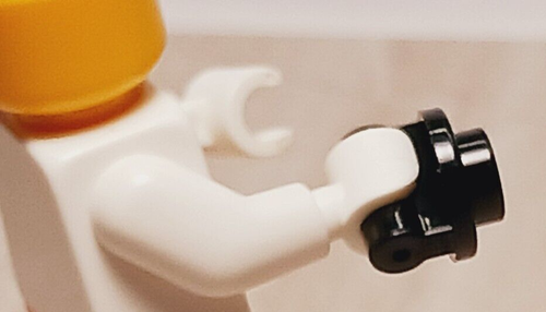 New LEGO Black Handle Fits Hand Friends Too Bar Grip Fits 1x1 Food Stud ...