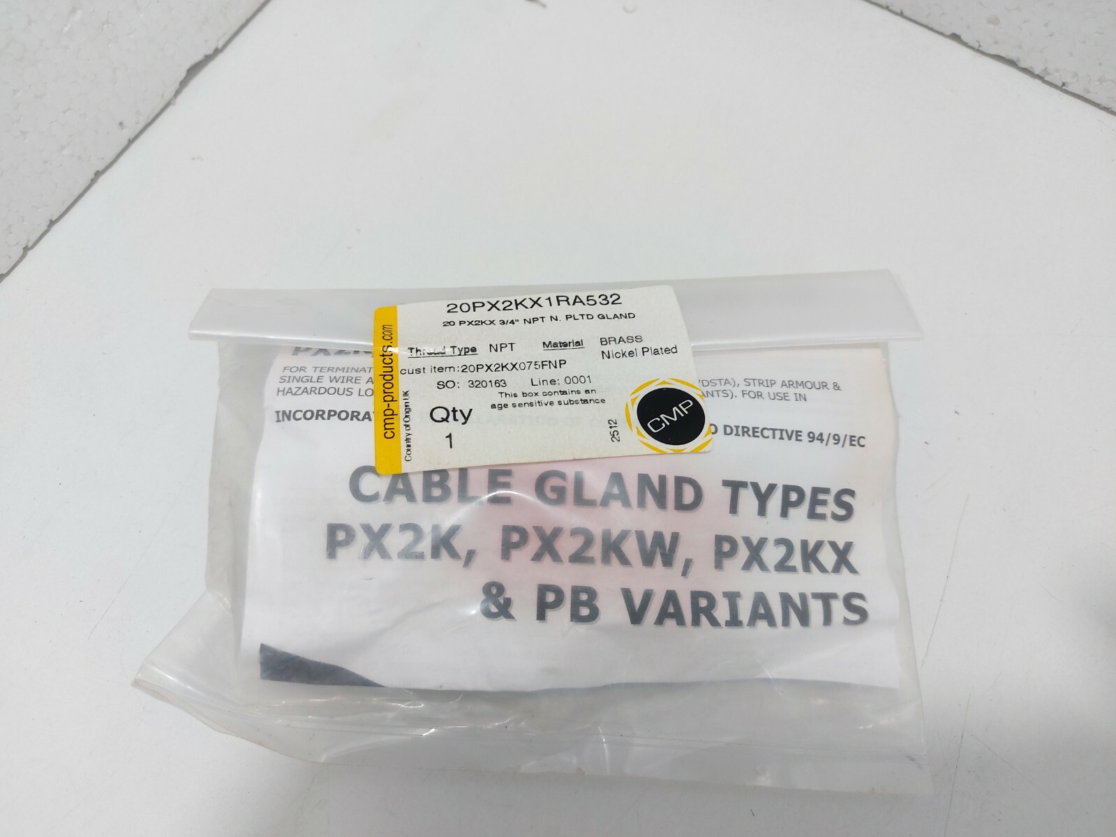 CMP Products 20PX2KX1RA532 Brass Nickel Plated | eBay