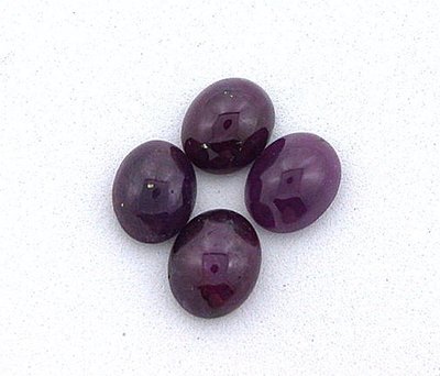 ONE 10x8 10mm x 8mm Oval Natural Ruby Cab Cabochon Gemstone Gem Stone ...