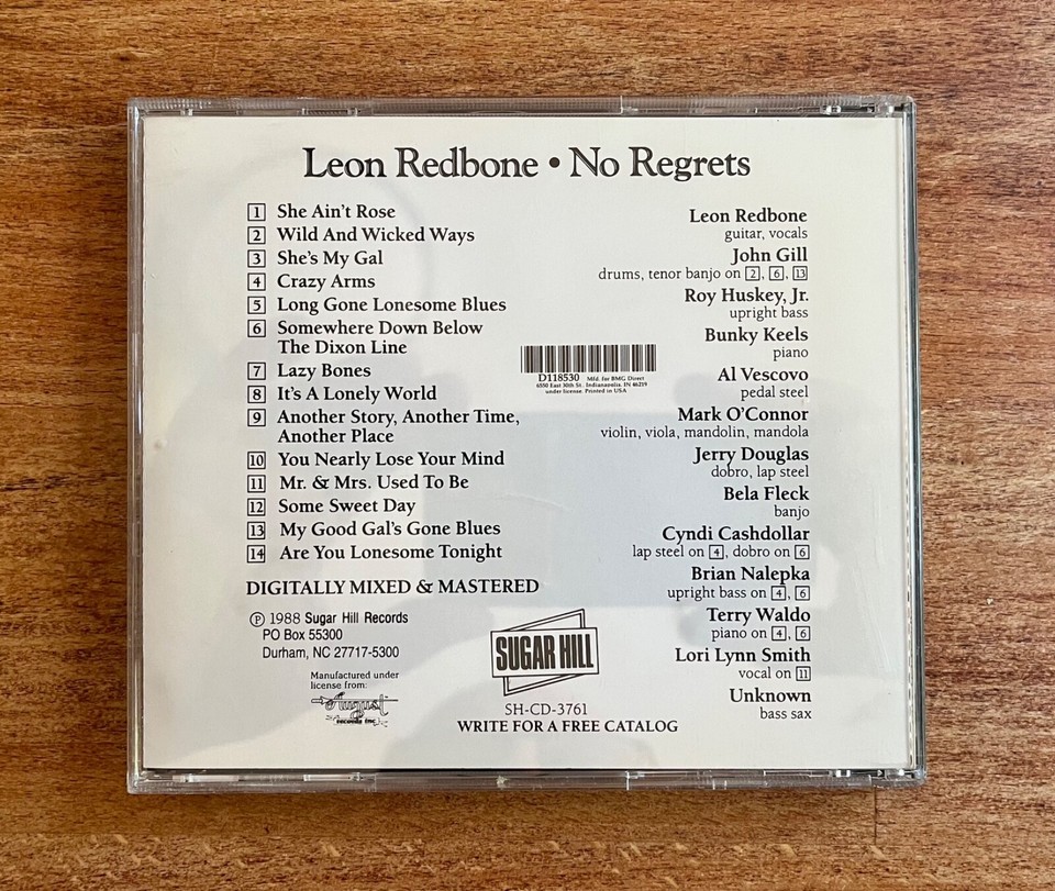 💿 Leon Redbone: No Regrets CD Sugar Hill Records SH-CD-3761 | eBay