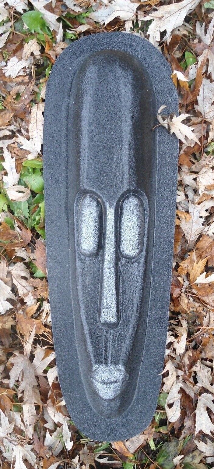 Plastic tiki concrete mold plaster cement tropical plastic mould 19" x ...