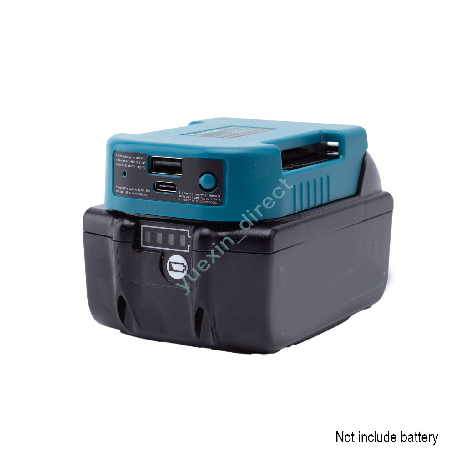 Dual USB Power Phone Charger Cordless For Jobsite Makita 18V Battery ...