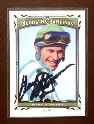GARY STEVENS Horse Racing Jockey SEABISCUIT 2013 Goodwin SIGNED ...