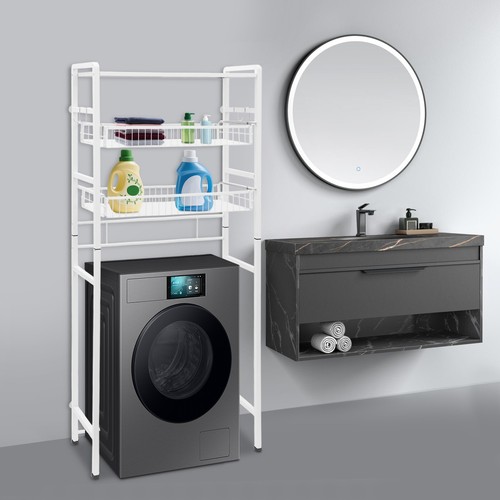 Washing Machine Storage Cabinet Laundry Room Storage&organizer Standing ...