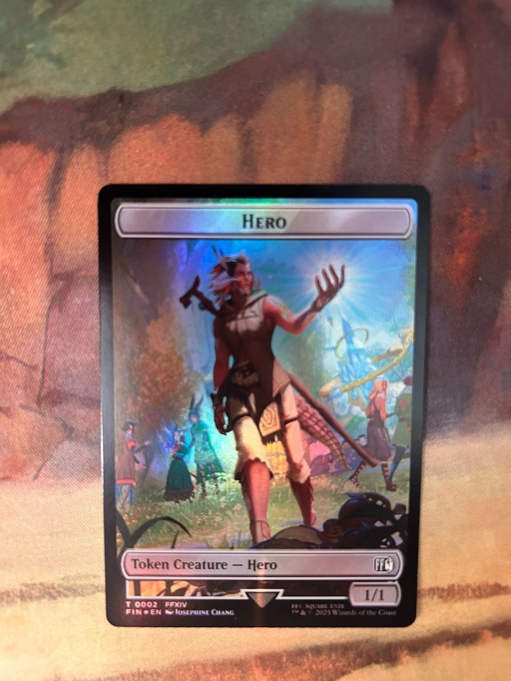 MTG Magic the Gathering Foil Hero Knight Token 02/ 010 Knight FIN | eBay