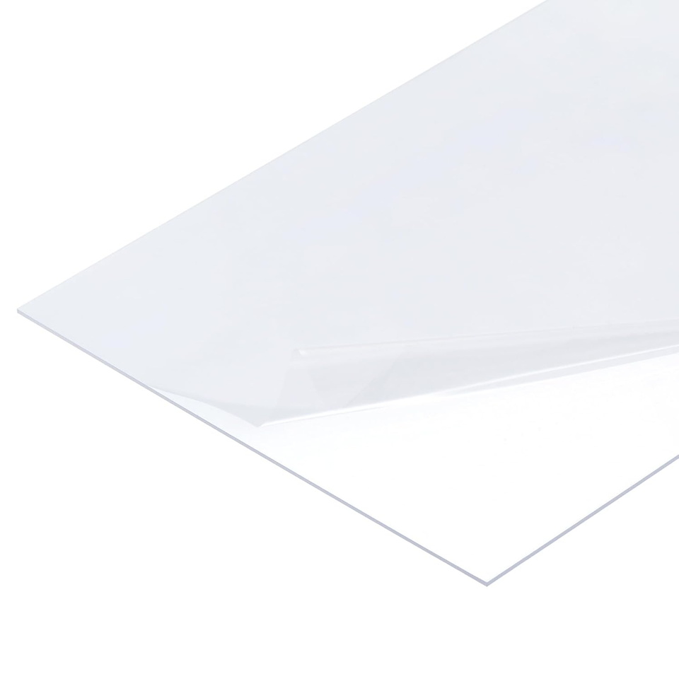 25 Pack Clear Plastic Sheet Transparency Panel 8.5X11X0.03'' Plastic ...
