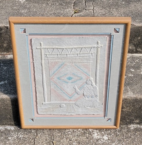 FIGI GRAPHICS ART "WEAVER" ORIGINAL 1988 SIGNED BY WESS CAST PAPER 3D ...