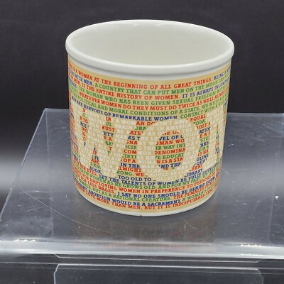 Kenneth Grooms Woman 1980 Beverage Mug Handleless Coffee Cup Holder Art ...