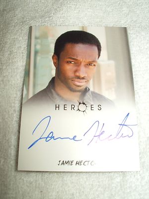 Heroes Autograph Card Volume 2 Jamie Hector as Benjamin Knox Washington ...