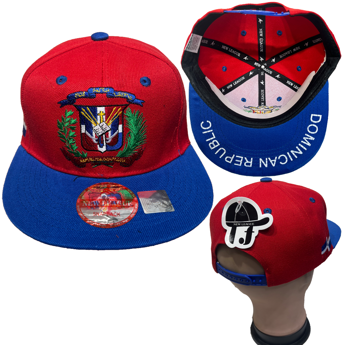 DOMINICAN REPUBLICA FLAG Embroidered Snapback Adjustable Baseball Cap ...