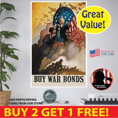 WW2 POSTER MULTI. FORMATS PAPER CANVAS VINYL POSTCARD STICKER | eBay