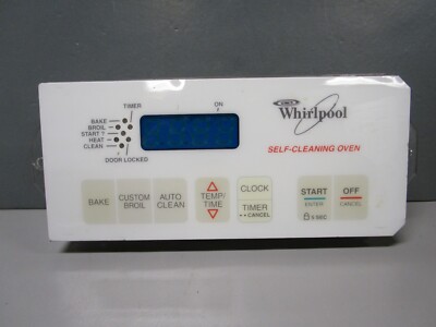 A1 Whirlpool Range Control Board w/ White Overlay 3196245 3196245.C.0 ...