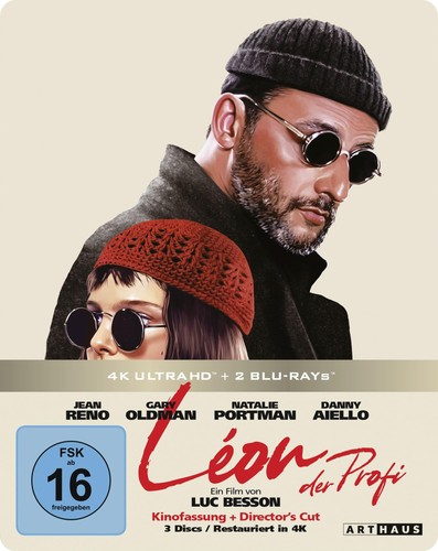Leon - Der Profi Limited Steelbook (4K-UHD + 2 s) (4K UHD Blu-ray) Jean ...