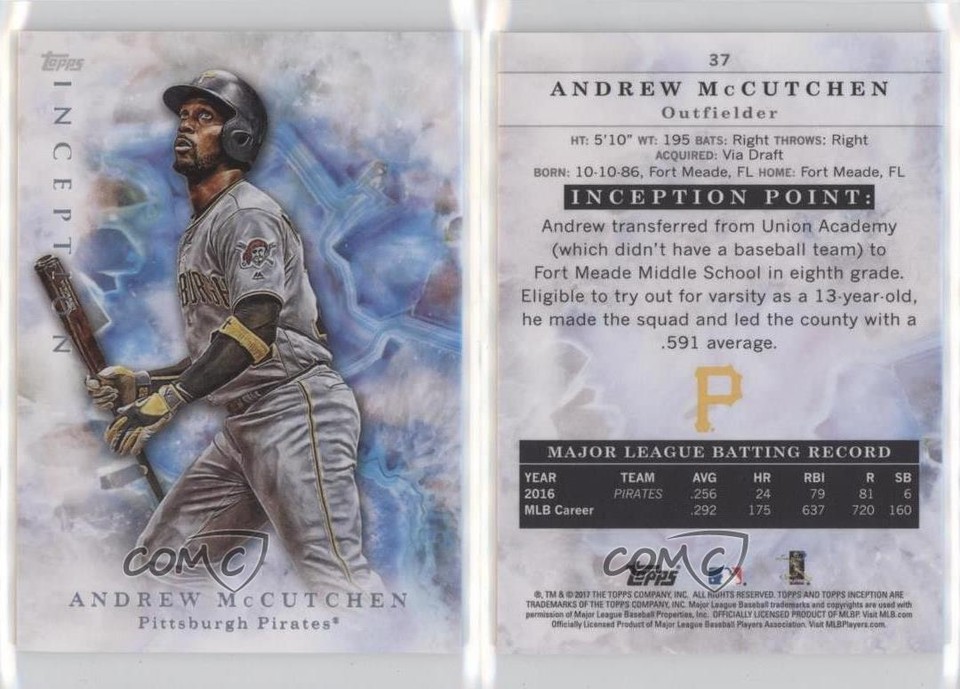 2017 Topps Inception Andrew McCutchen #37 c8a | eBay